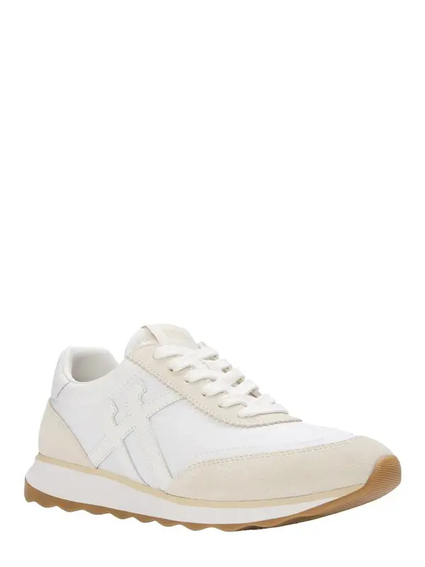 Fitflop Retro-q Ff Fabric Suede Sneakers - Urban White Mix