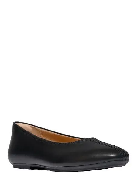 Fitflop Delicato High-cut Leather Ballet Flats - Black
