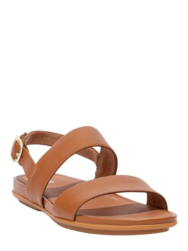 Fitflop Gracie Leather Back-strap Sandals - Light Tan