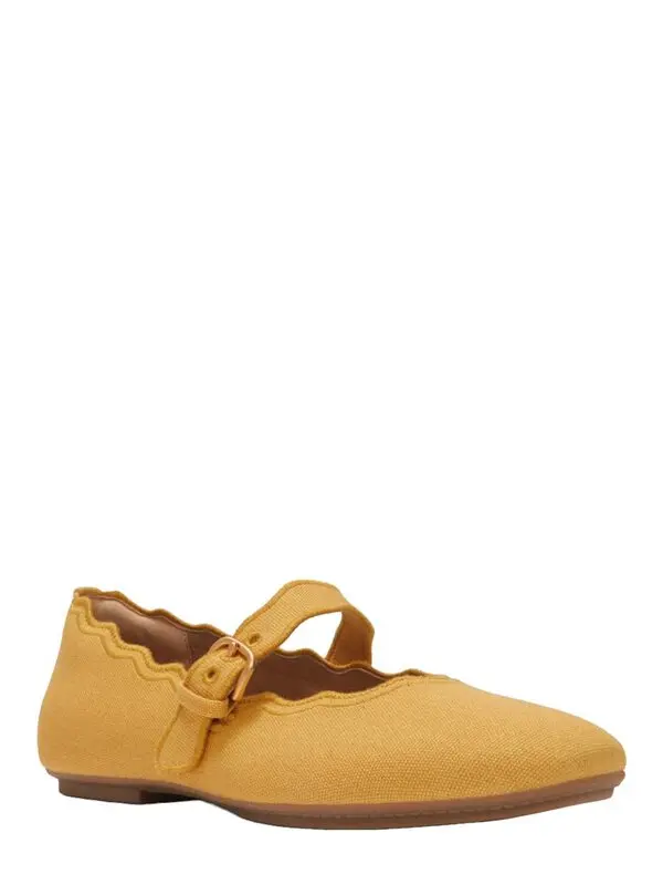 Fitflop Delicato Wave Edge Mary Janes - Turmeric