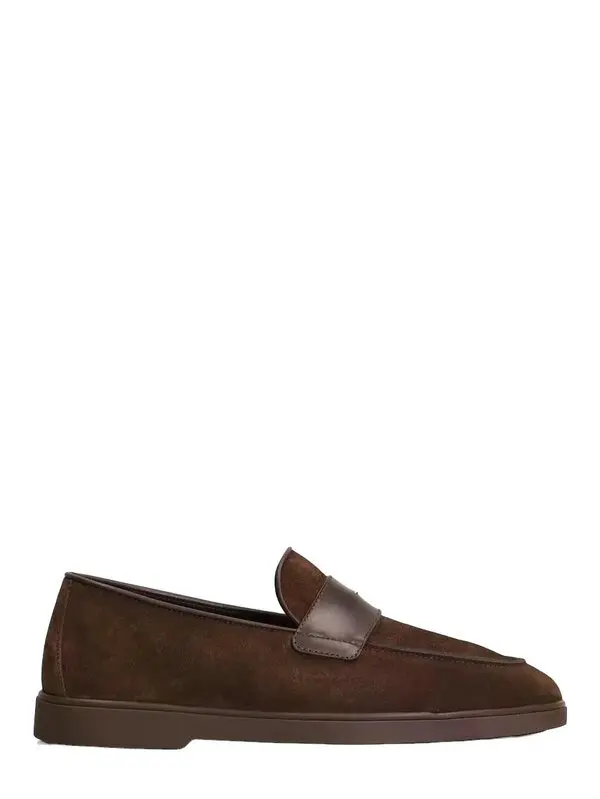 GIUSEPPE ZANOTTI Suede Loafers - Brown