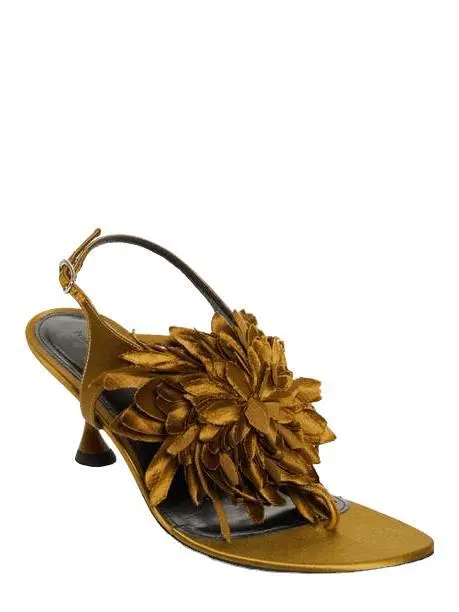 Proenza Schouler Satin Flower Sandal - Pistachio