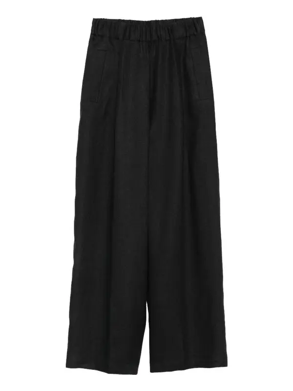 SEMICOUTURE Jhonny Linen Trousers - Black