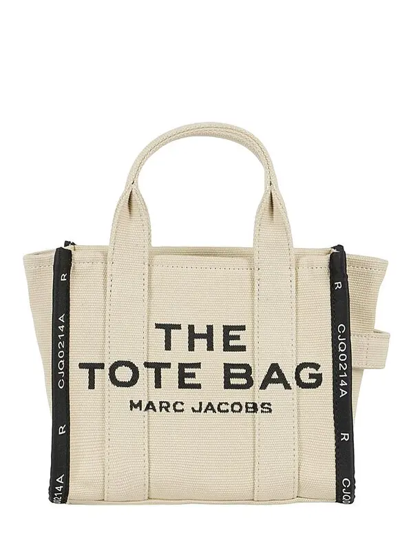 Marc Jacobs The Tote Bag In Canvas With Embroidered Logo - Sand