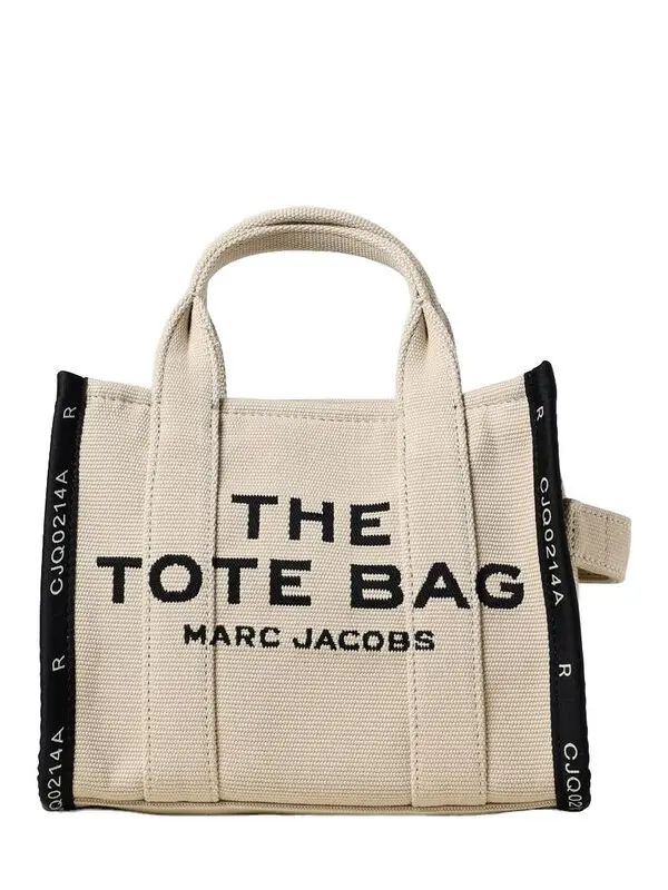 Marc Jacobs The Tote Bag In Canvas With Embroidered Logo - Sand