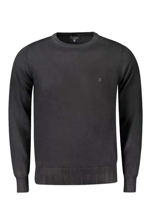 COVERI MOVING Logo-embroidered Crew-neck Sweater - Black