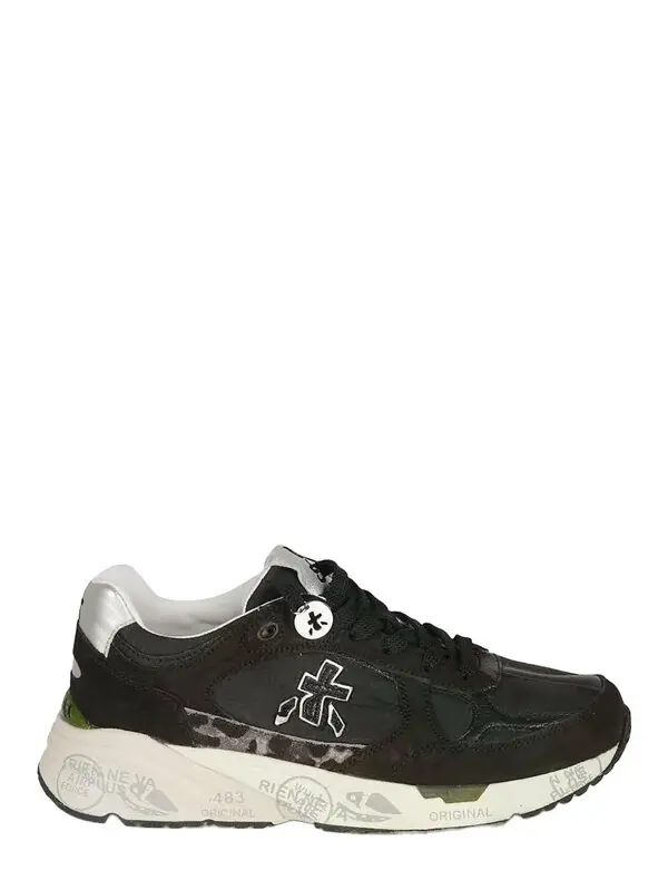Premiata Mased Leopard-print Sneakers - Black