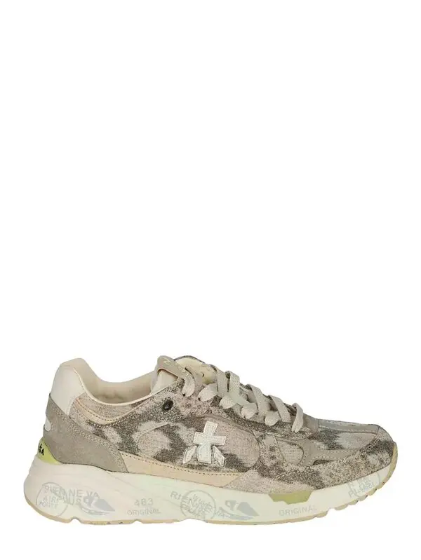 Premiata Mased Animal-print Sneakers - Neutrals
