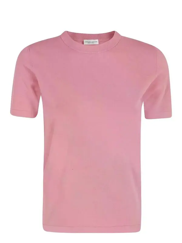 ROBERTO COLLINA Fine-knit T-shirt - Pink