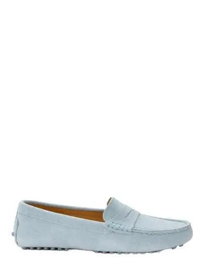 MENINA STEP Leather Driving Loafer - Blue