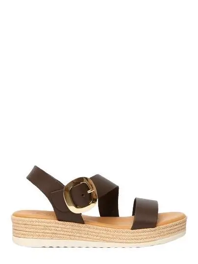 MENINA STEP Liena Espadrille Platform Sandals - Natural