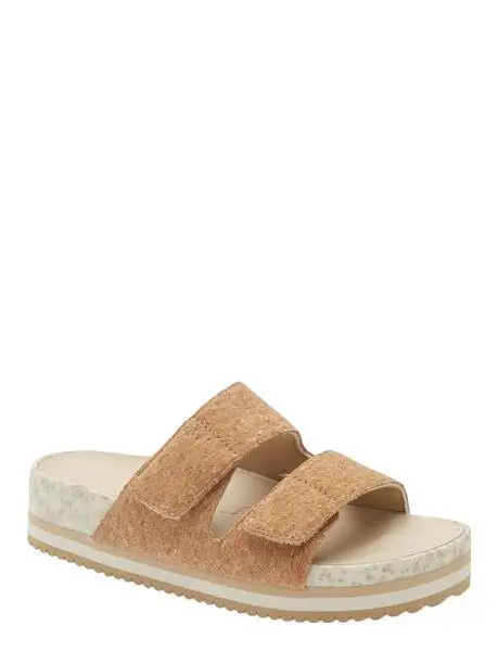 FLEKS Riviera Cork Slide Sandal - Natural Cork