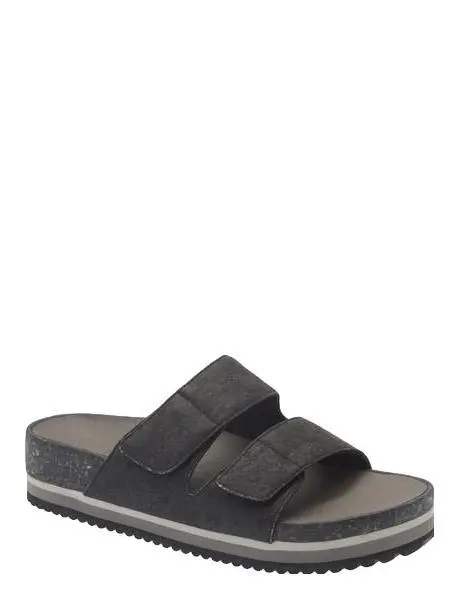 FLEKS Riviera Cork Slide Sandal - Night Cork