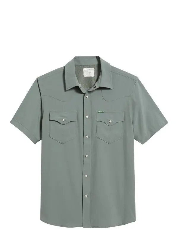 Tecovas Performance Western Short Sleeve Button-up Shirt - Cactus