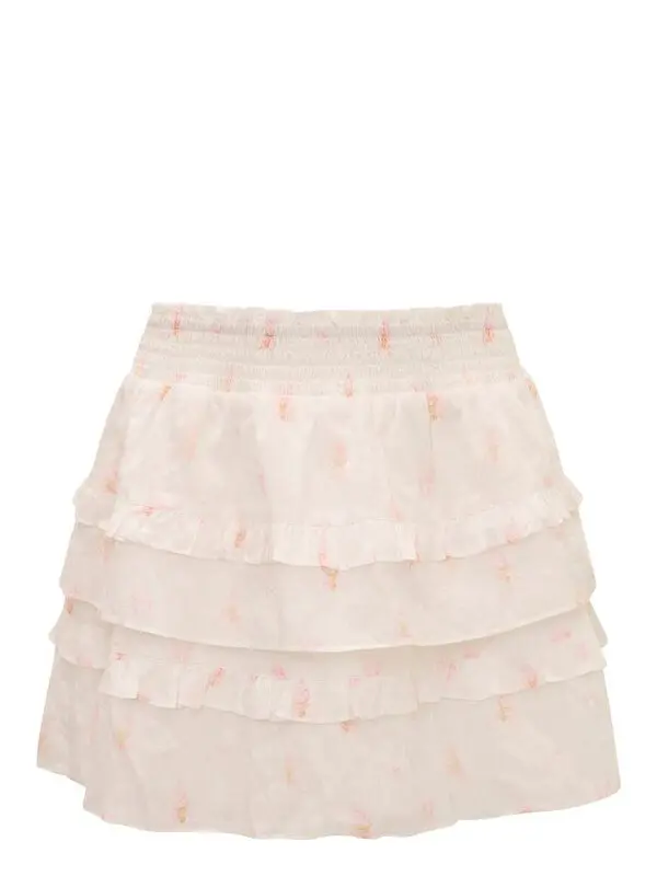 LoveShackFancy Mini Skirt - Pink Icing