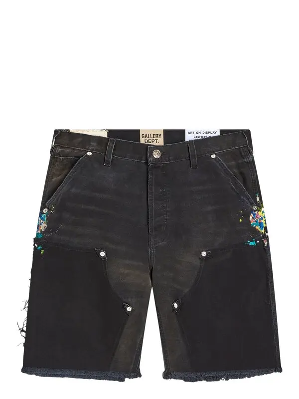 GALLERY DEPT. Carpenter Cut Off Short - Black