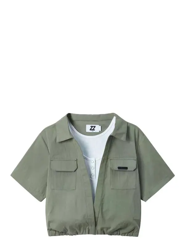 Izzue Layered-design Shirt - Green