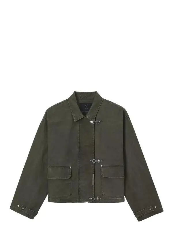 FIVE CM Flap-pocket Toggle Jacket - Green