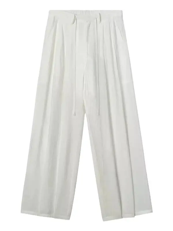 B+AB Drawstring Wide-leg Trousers - White