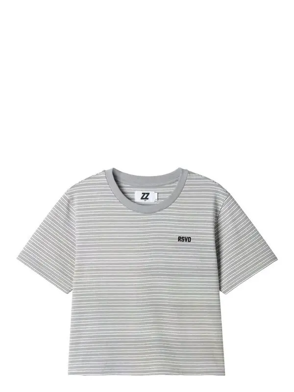 Izzue Striped Round-neck T-shirt - Grey