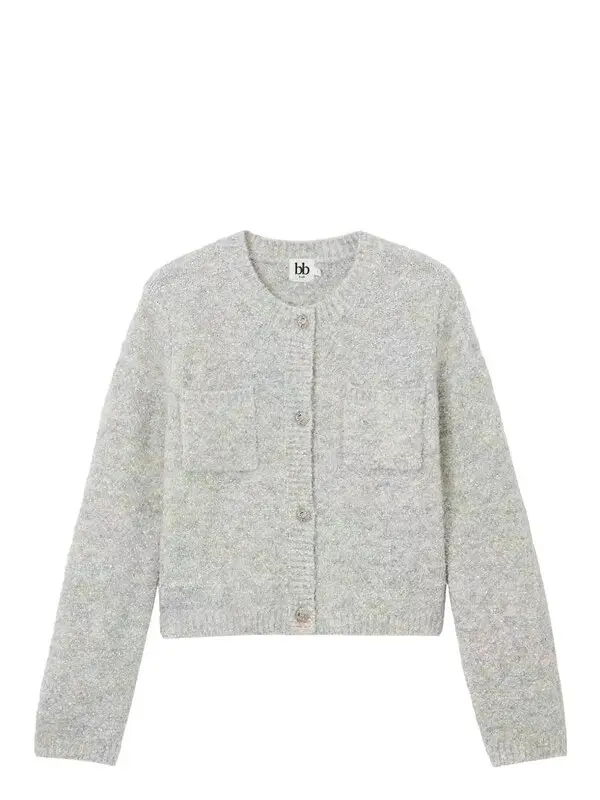 B+AB Crew-neck Cardigan - Grey