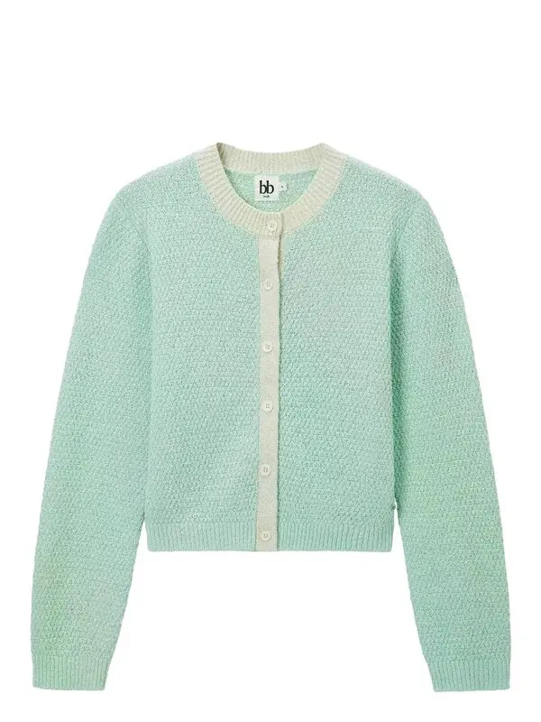 B+AB Round-neck Cardigan - Green