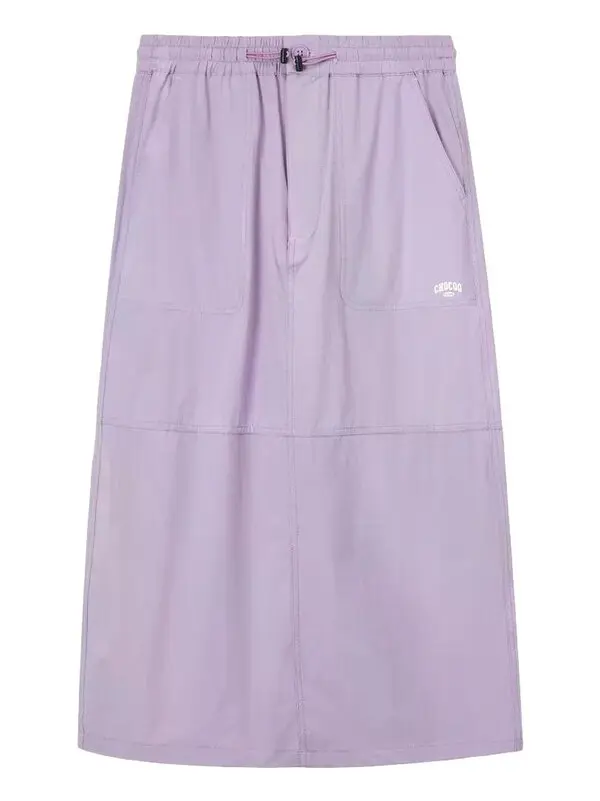 CHOCOOLATE Panelled Midi Skirt - Purple