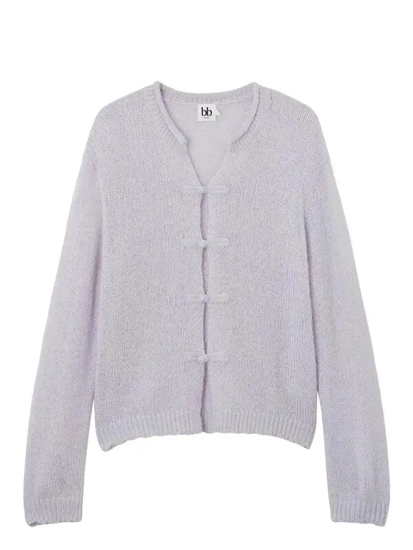 B+AB Buttoned Cardigan - Purple