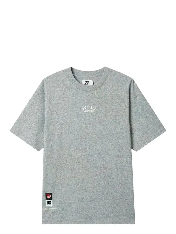 Izzue Text Print T-shirt - Grey