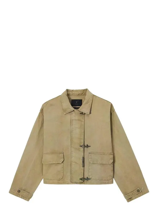 FIVE CM Flap-pocket Hook Jacket - Neutrals