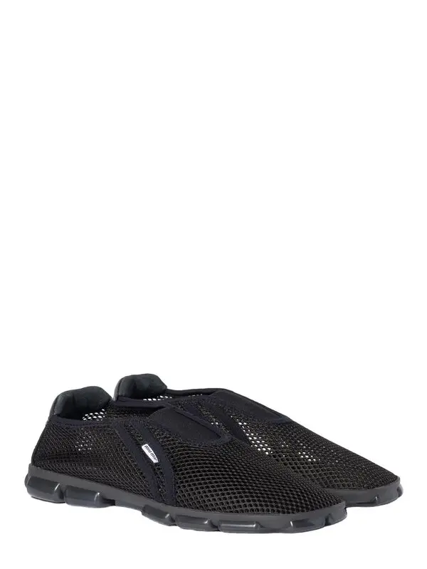 Miu Miu Technical Mesh Fabric Sneakers - Black