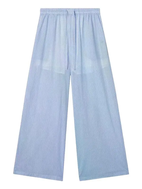 B+AB Striped Wide Leg Trousers - Blue