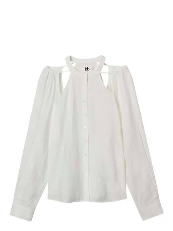 B+AB Cut-out Long-sleeve Shirt - White
