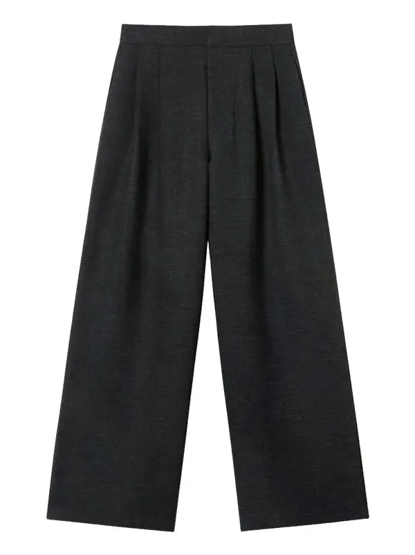B+AB Pleated Wide-leg Trousers - Grey