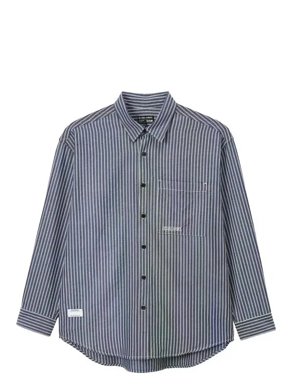 Izzue Striped Pocket Shirt - Blue