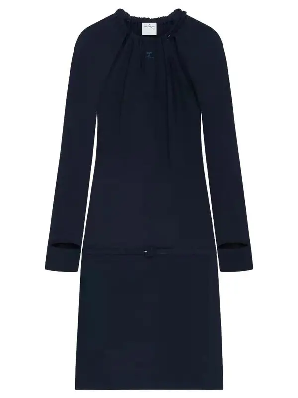 COURREGES Cut-out Jersey Dress - Blue