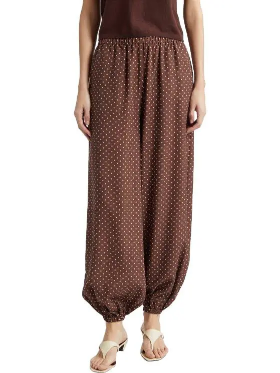 Posse Evie Polka Dot Balloon Pants - Chocolate Vanilla