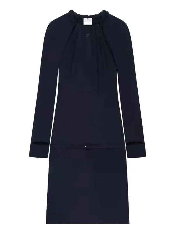 COURREGES Cut-out Jersey Dress - Blue