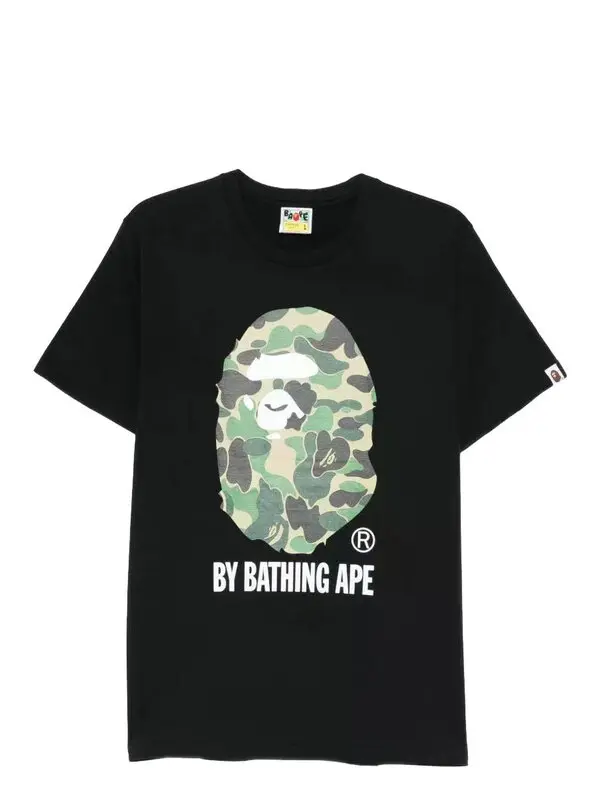 A BATHING APE Camouflage Graphic T-shirt - Black