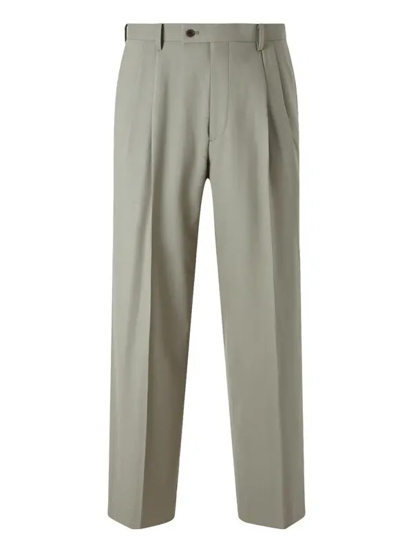 Auralee Ultra Fine Tropical Wool Trousers - Green