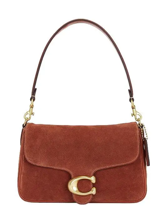 COACH Suede Soft Tabby Shoulder Bag - Clay