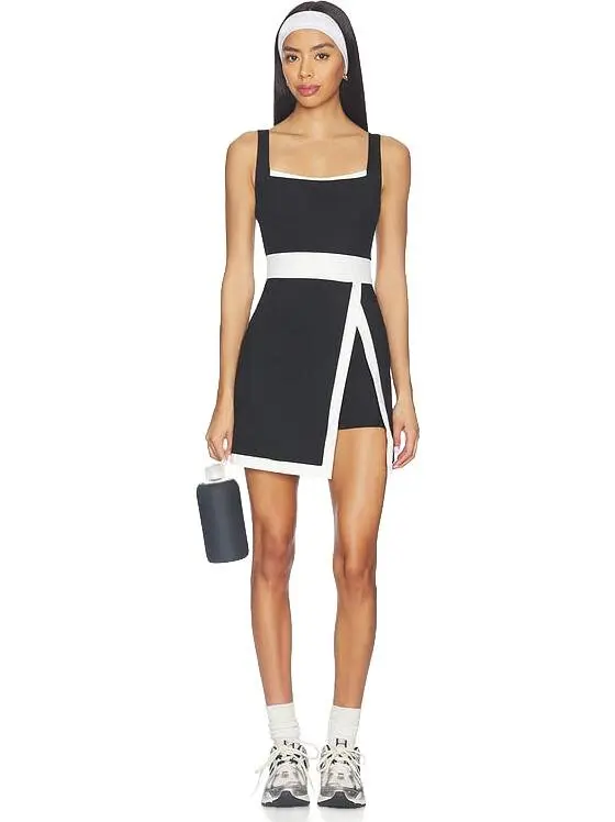 GOLD HINGE Lined Active Dress - Black