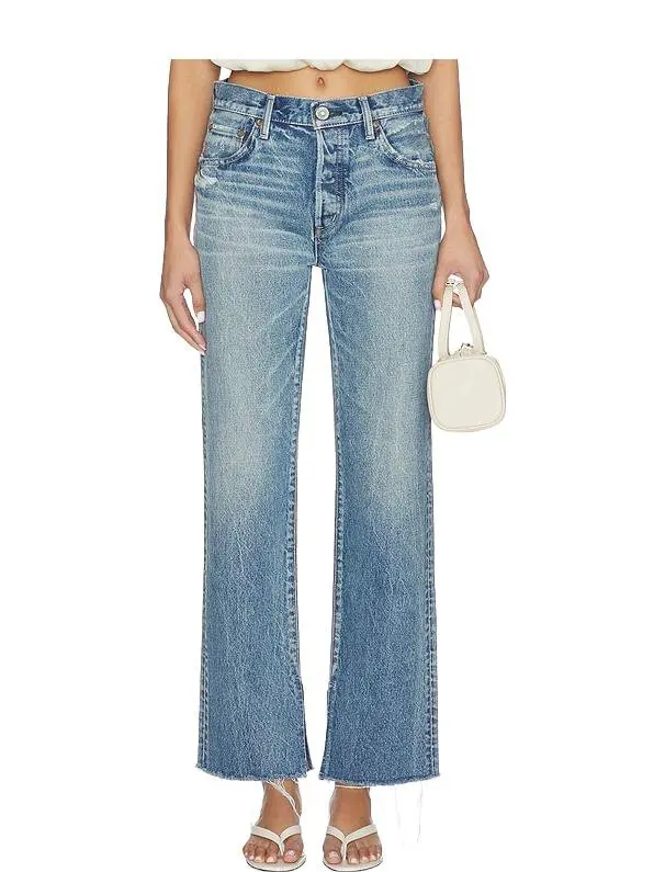 Moussy Vintage Foster Straight Jeans - Blue