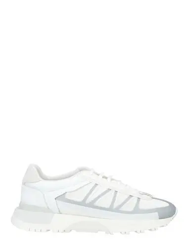 MAISON MARGIELA Leather And Textile Fiber Low-top Sneakers - Ivory