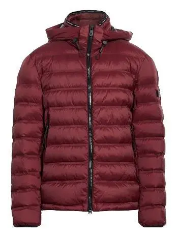 Peuterey Quilted Hooded Down Jacket - Red