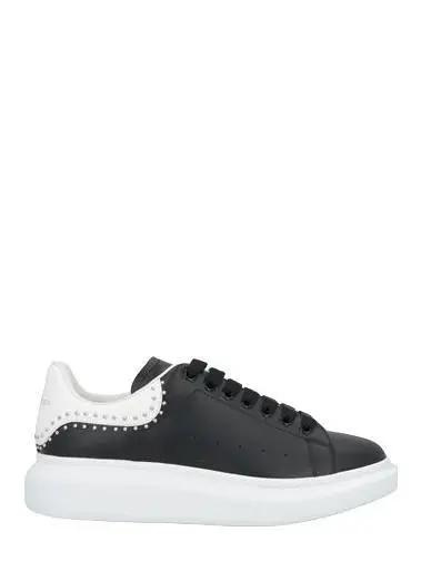 Alexander McQueen Leather Low-top Sneakers - Black