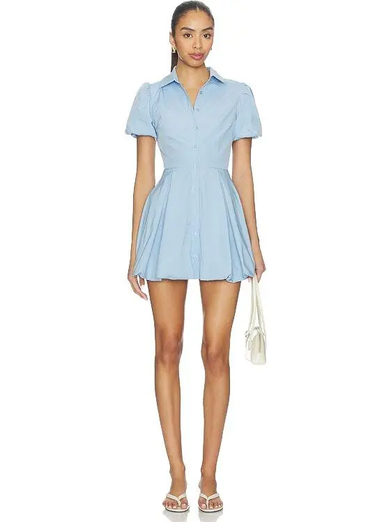 ALL THE WAYS Tyla Button Up Dress - Blue