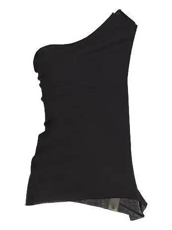 Rick Owens One-shoulder Top - Black