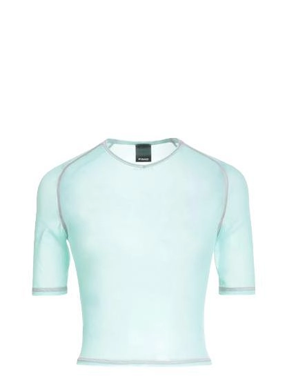 Pinko Tulle Crop Top - Turquoise