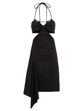Pinko Midi Halterneck Dress - Black